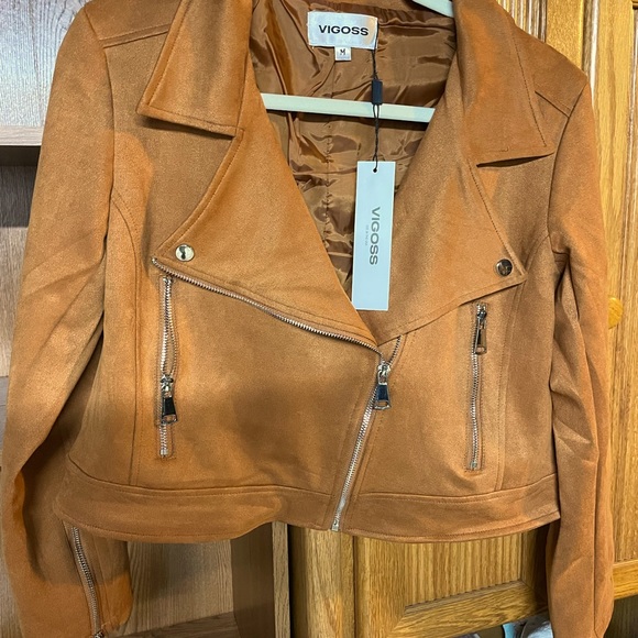 Vigoss | Jackets & Coats | New Vigoss Faux Suede Jacket With Zippers | Poshmark